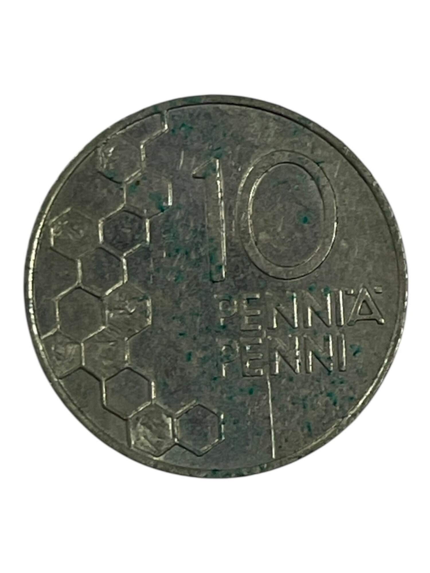 Монета Финляндия 10 пенни 1990 год