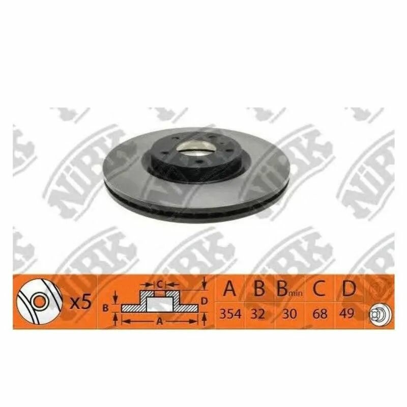 Диск тормозной передний для а/м Infiniti FX30, FX35, FX37, FX50, G37, M30d, M37, NIBK RN1428