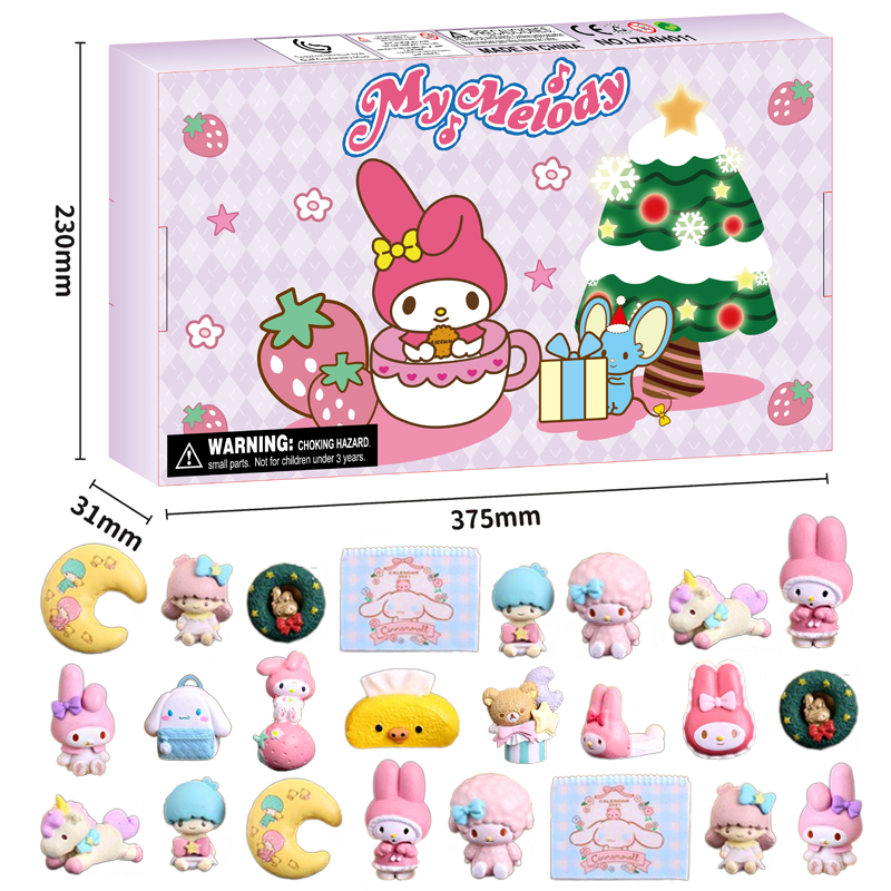 Рождественская слепая коробка, ритм-бокс, календарь обратного отсчета, подарочная коробка, игрушка из строительных блоков Minecraft, маленький орнамент обратного отсчета