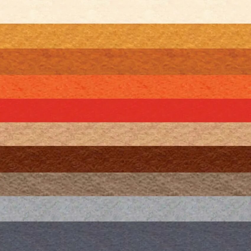 Фетр жесткий корейский для рукоделия набор, 1.2 мм, А4, 10 листов, 10 цветов