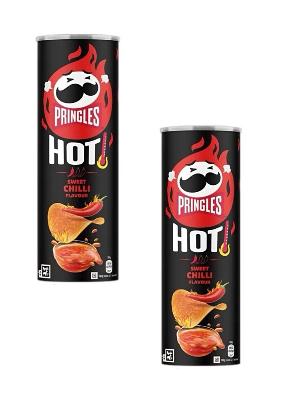 Чипсы картофельные Pringles HOT Sweet Chilli с вкусом сладкий чили 160г х 2 шт (Европа)