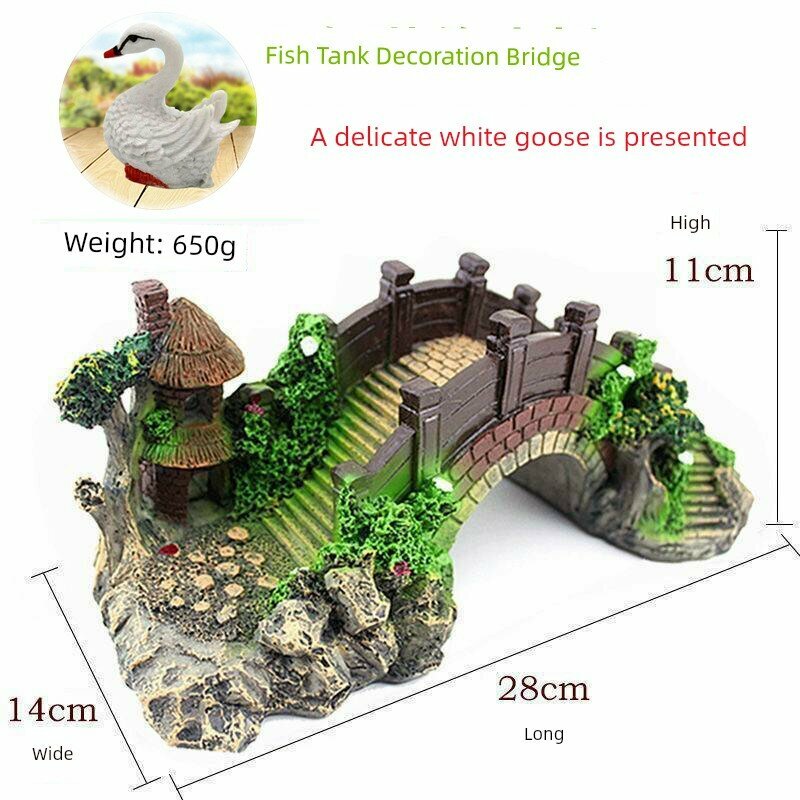 Аквариум рокарий ландшафтный мост декоративный мост дворовый рокарий мост аквариум рокарий украшения аквариумный мост