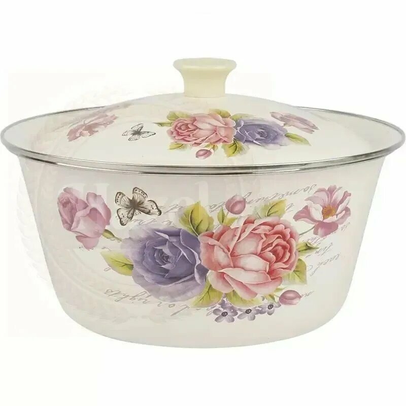 Таз для варки варенья "CJ-01", эмалированная сталь, 4 л