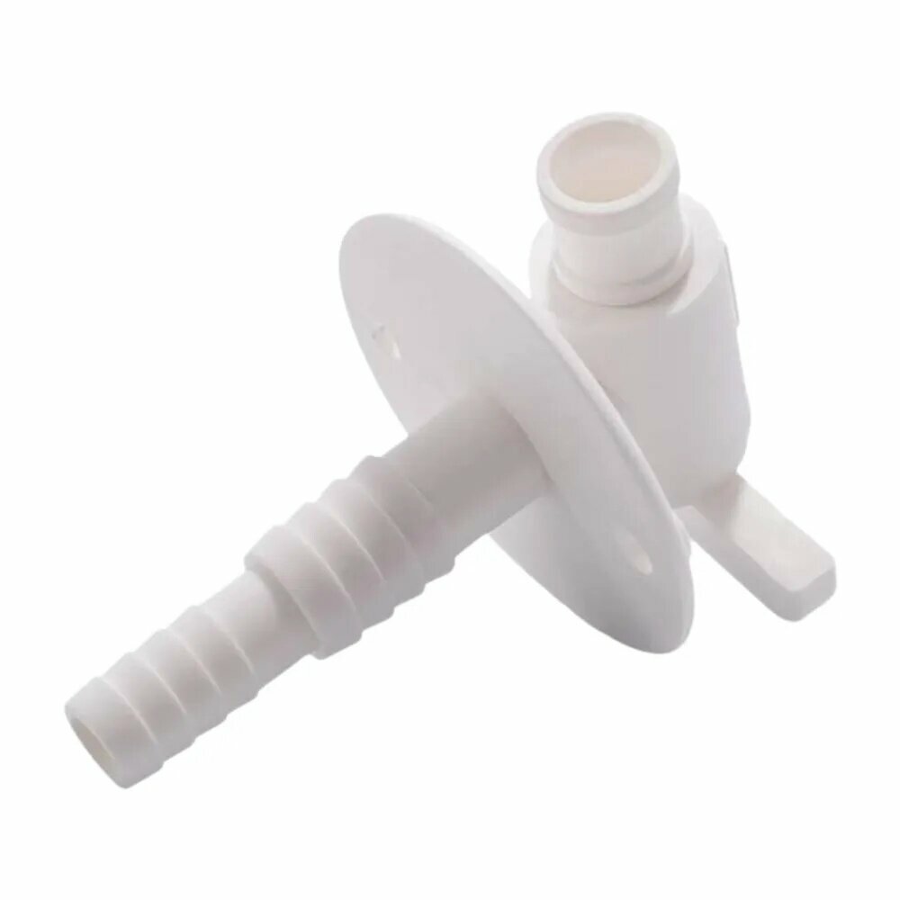 Запасной клапан слива воды для бака автодома, прочный белый, универсальный для трубок 1/2 и 3/4 дюйма