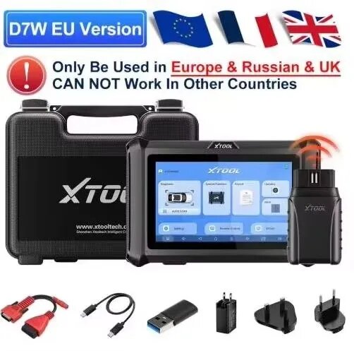 XTOOL D7W BT OBD2 Сканер Автомобильные диагностические инструменты D7 Все системы D7W EU Version