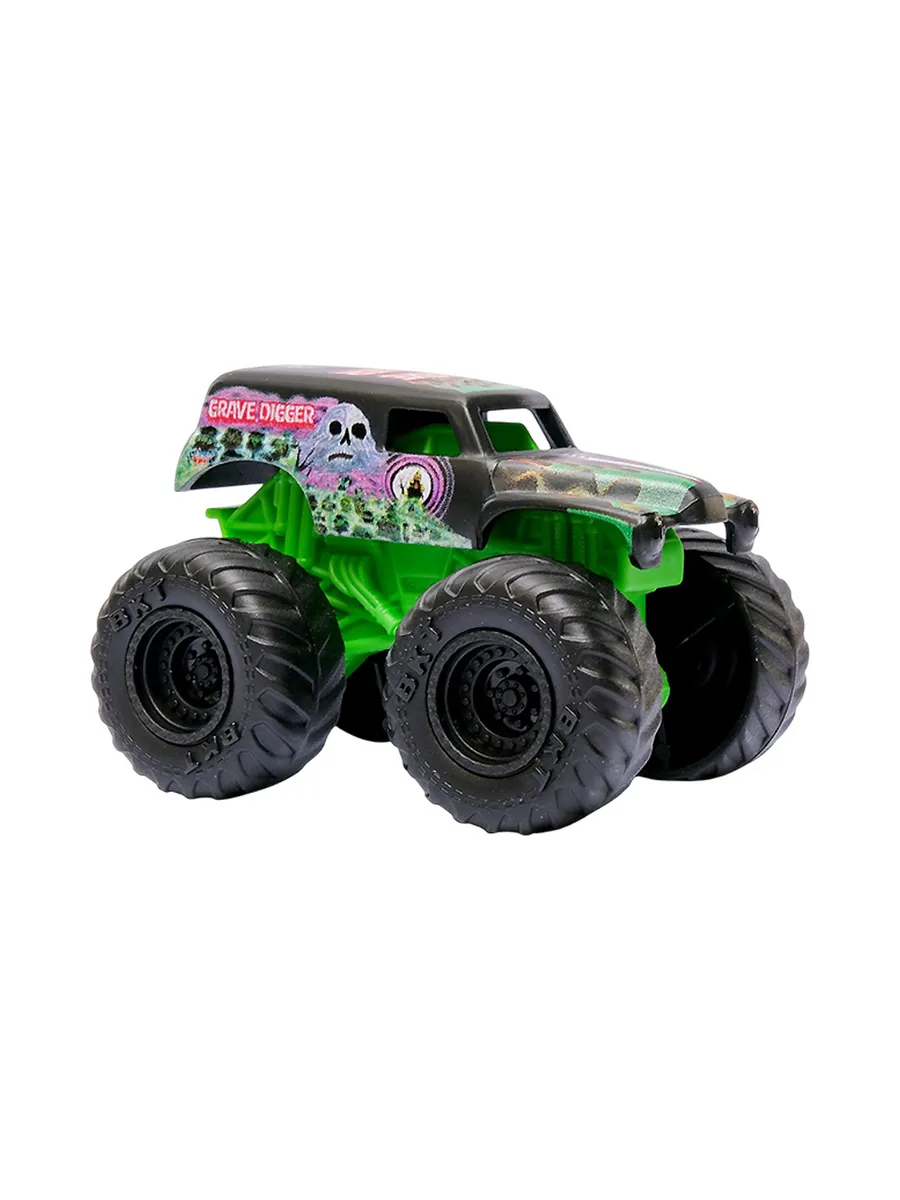 Машинка Monster Jam Grave Digger, масштаб 1:72, пластик, зелёная