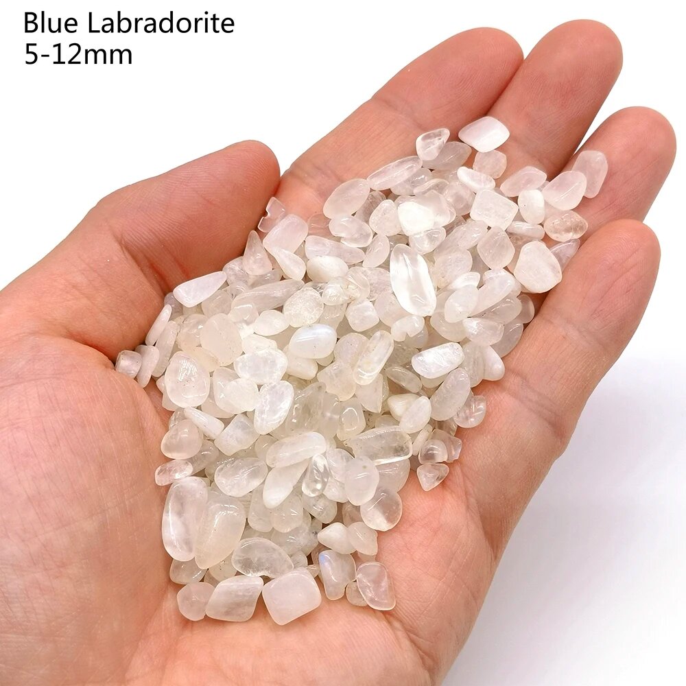 Кристаллы для декора Белый, 20g, Blue Labradorite