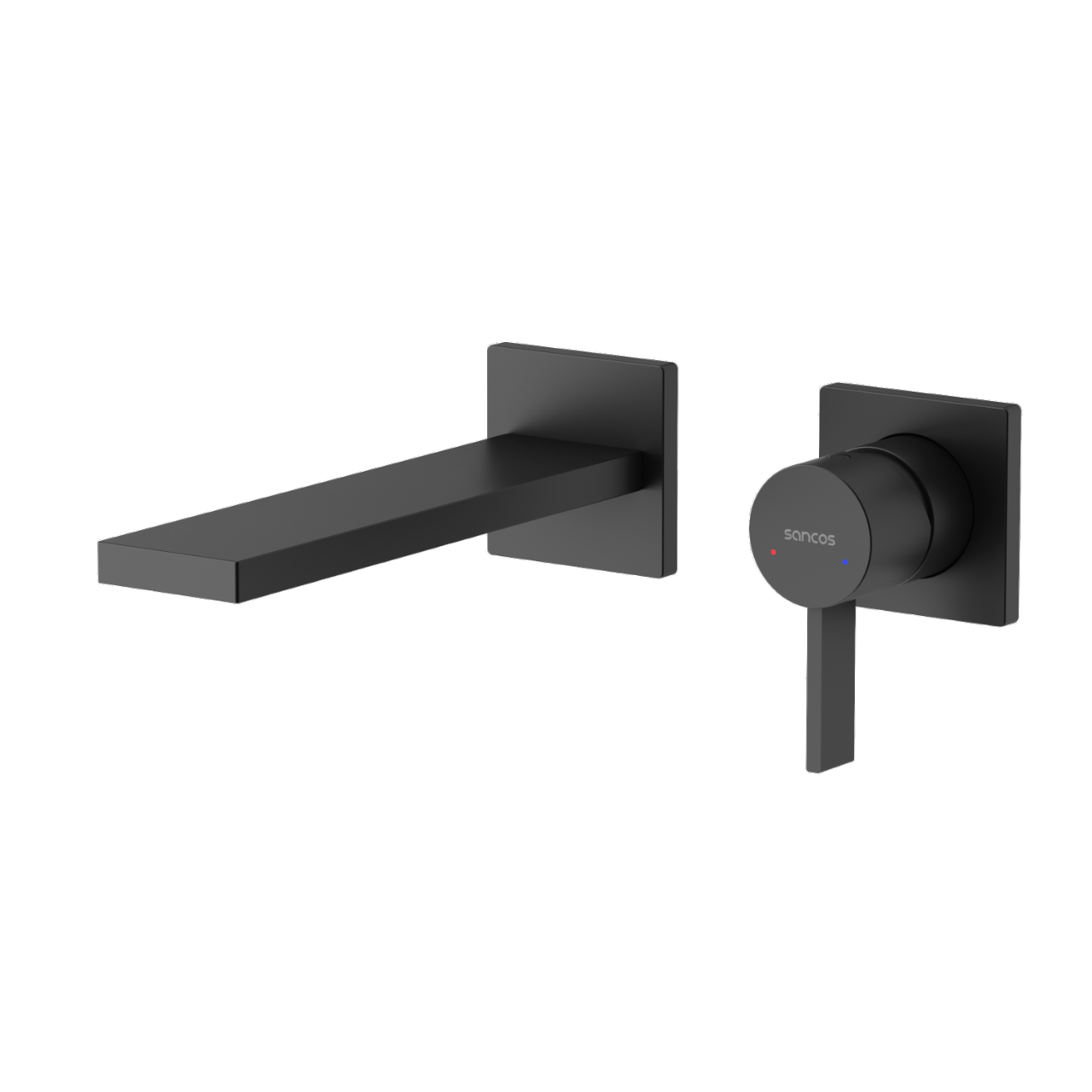 Смеситель для раковины Sancos Linn SC9021MB черный матовый, рычажное управление, латунь