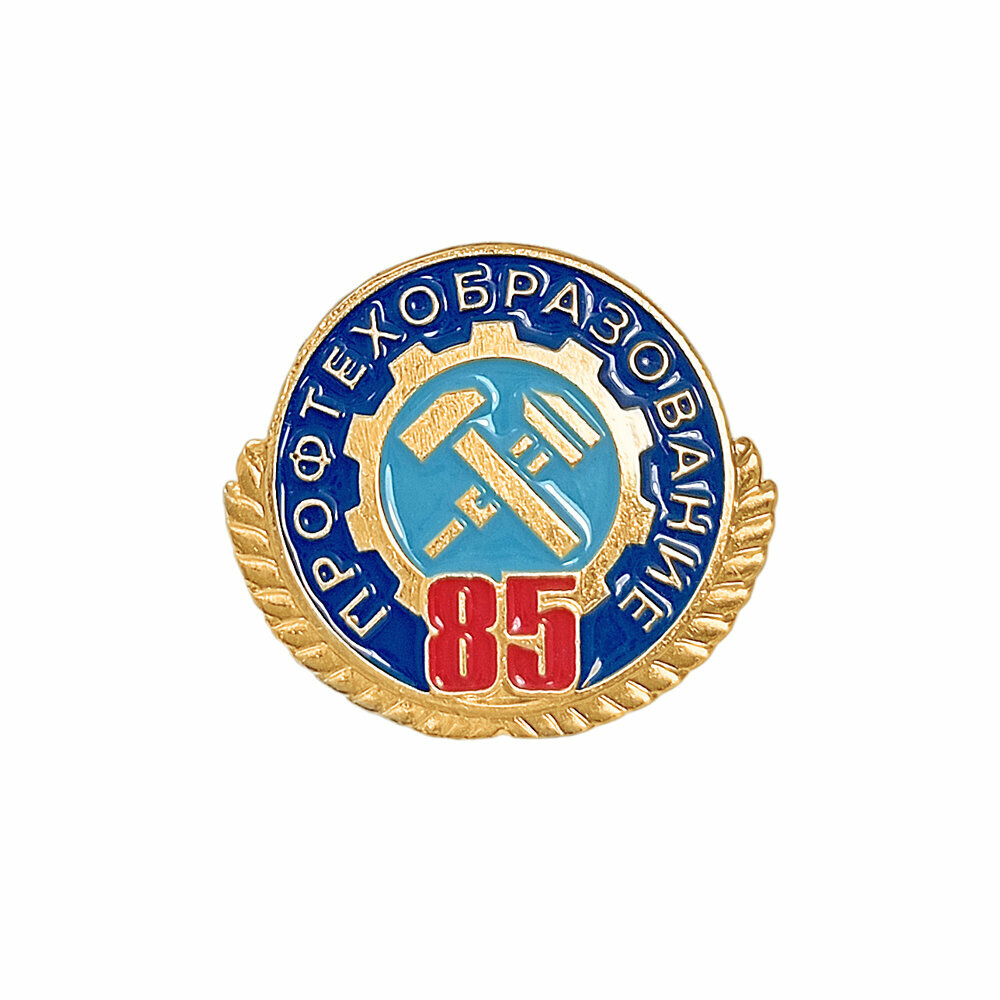 6проф Значок лацканный "85 лет Профтехобразованию России"