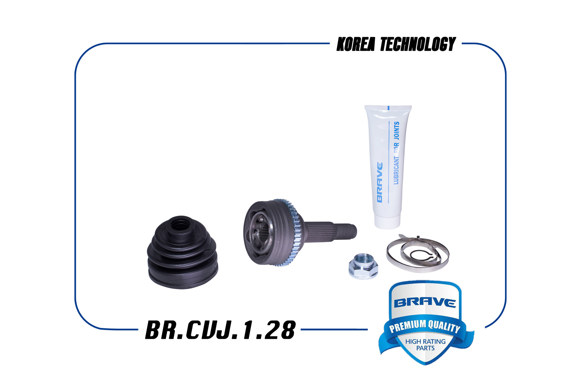 Шрус внешний CHEVROLET Lacetti Gentra с ABS МКПП BRAVE BR. CVJ.1.28