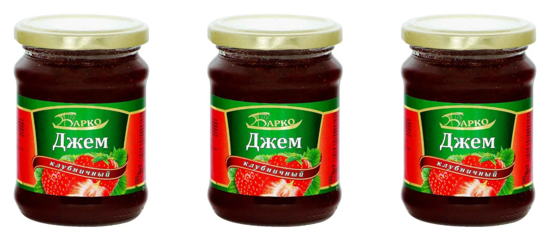 Джем клубничный Барко, 320 гр, 3 шт