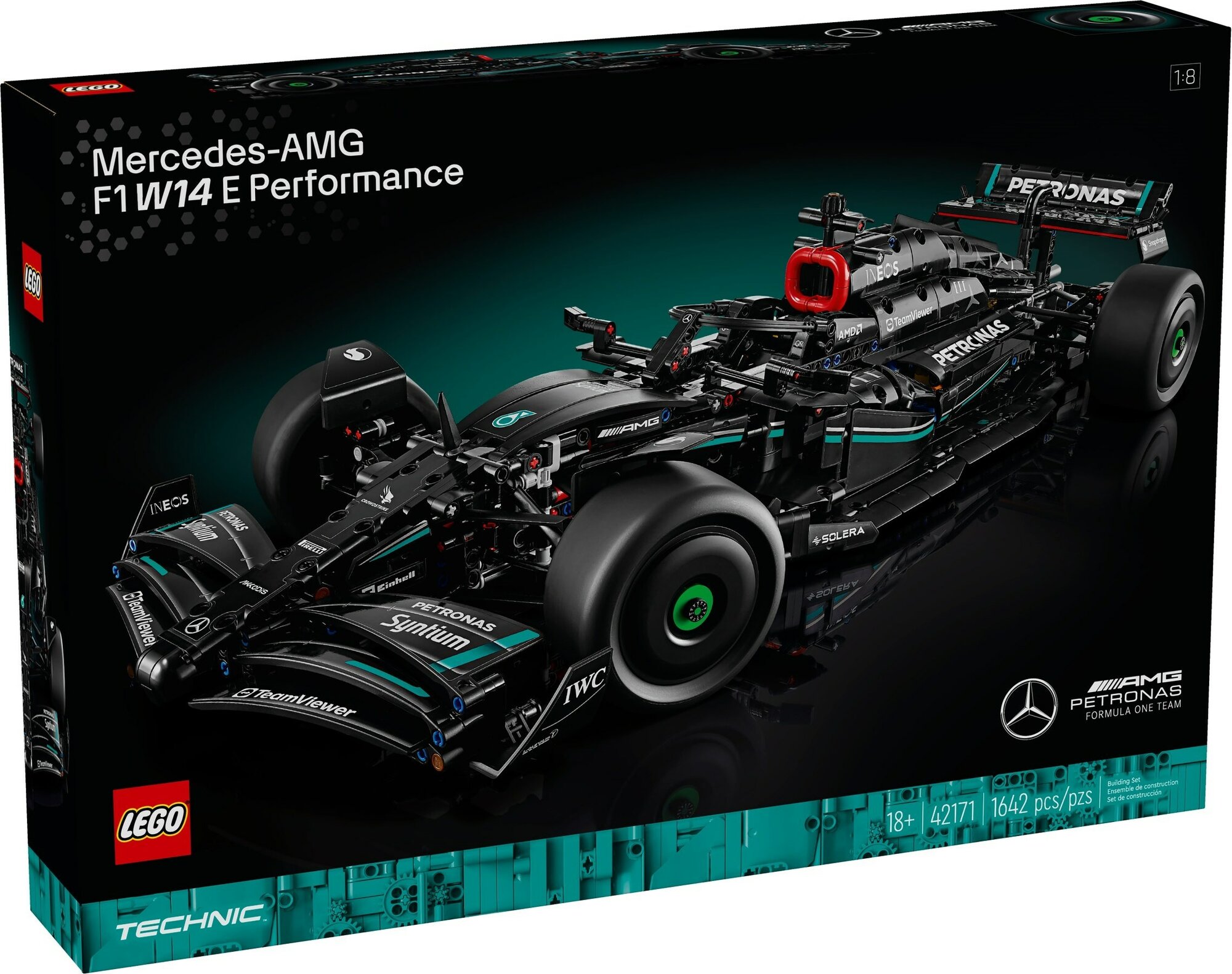 Конструктор Lego Technic 42171 Гоночная машина Mercedes-AMG F1 W14 E Performance