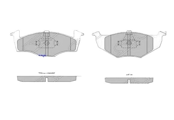 Колодки тормозные спереди SAT ST-1H0698151A Volkswagen Golf 91-99 / Polo 94-09