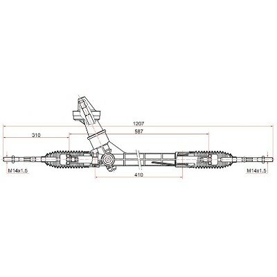 Рейка рулевая Skoda Rapid 12-20 / SAT ST-6C1423057H Volkswagen Polo 09-20