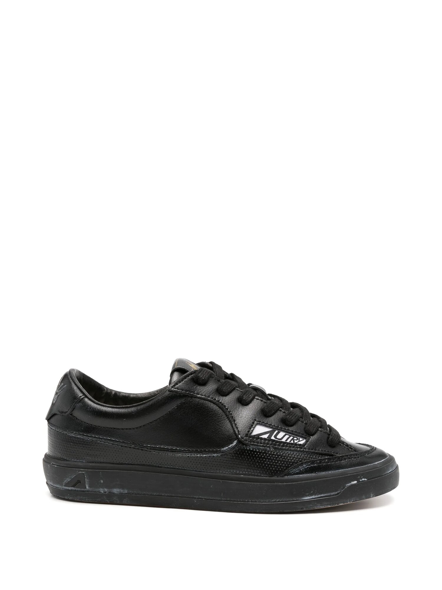 Кроссовки Perforated-detail logo-patch sneakers