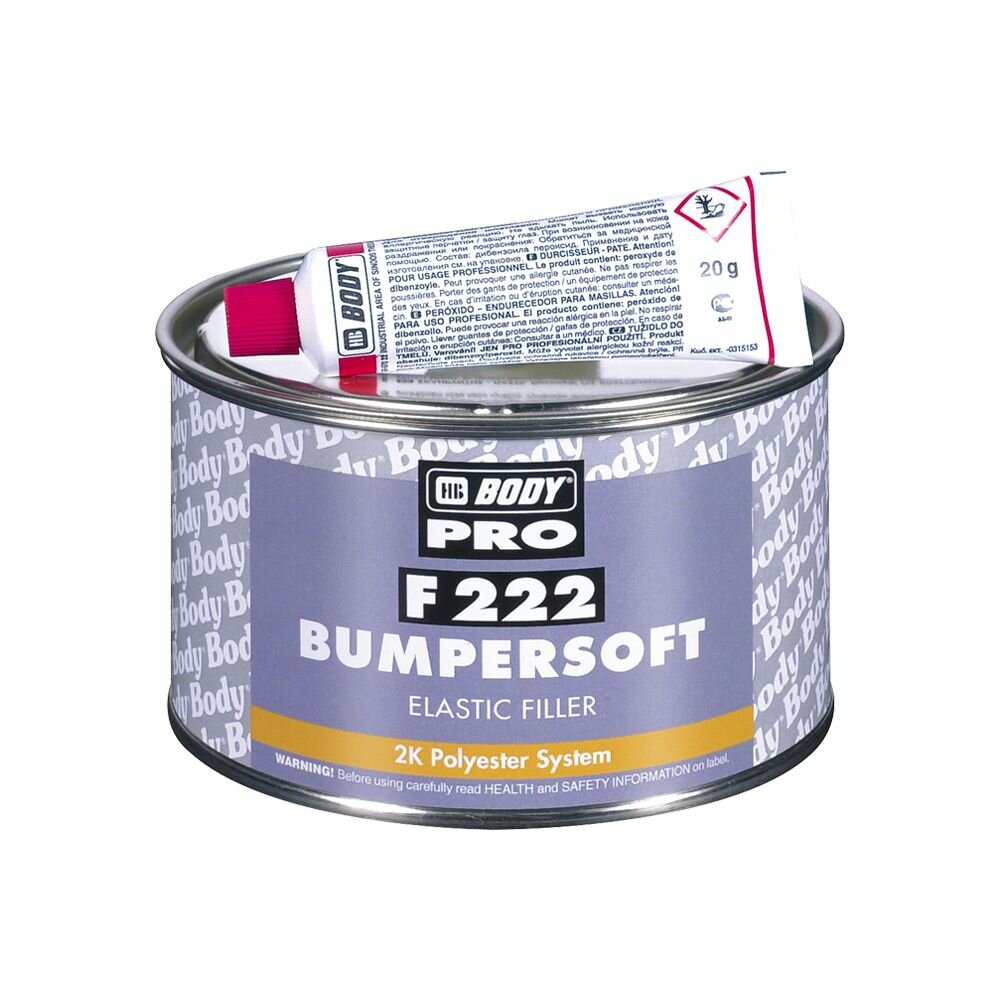 Шпатлевка 222 Bampersoft, 0,25кг BODY 2220000050