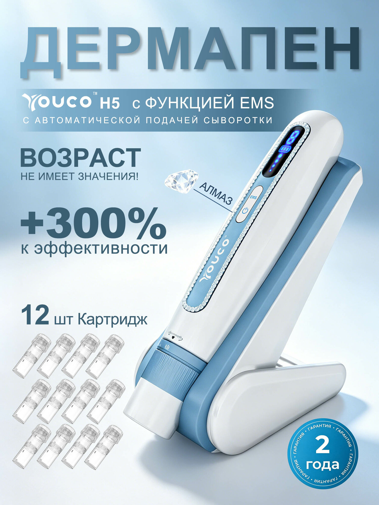 Дермапен, YOUCO Н5, Аппарат для фракционной мезотерапии (микронидлинг)