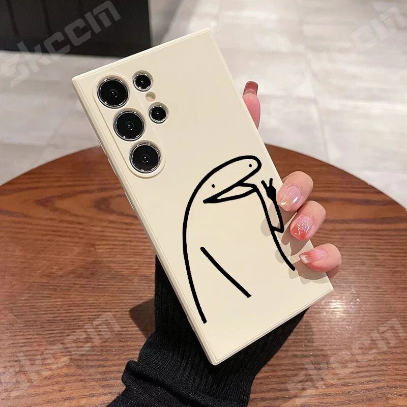 Мужской чехол для телефона с рисунком Matchstick для Samsung S24 Бежевый, Ivory white A184, A55 5G