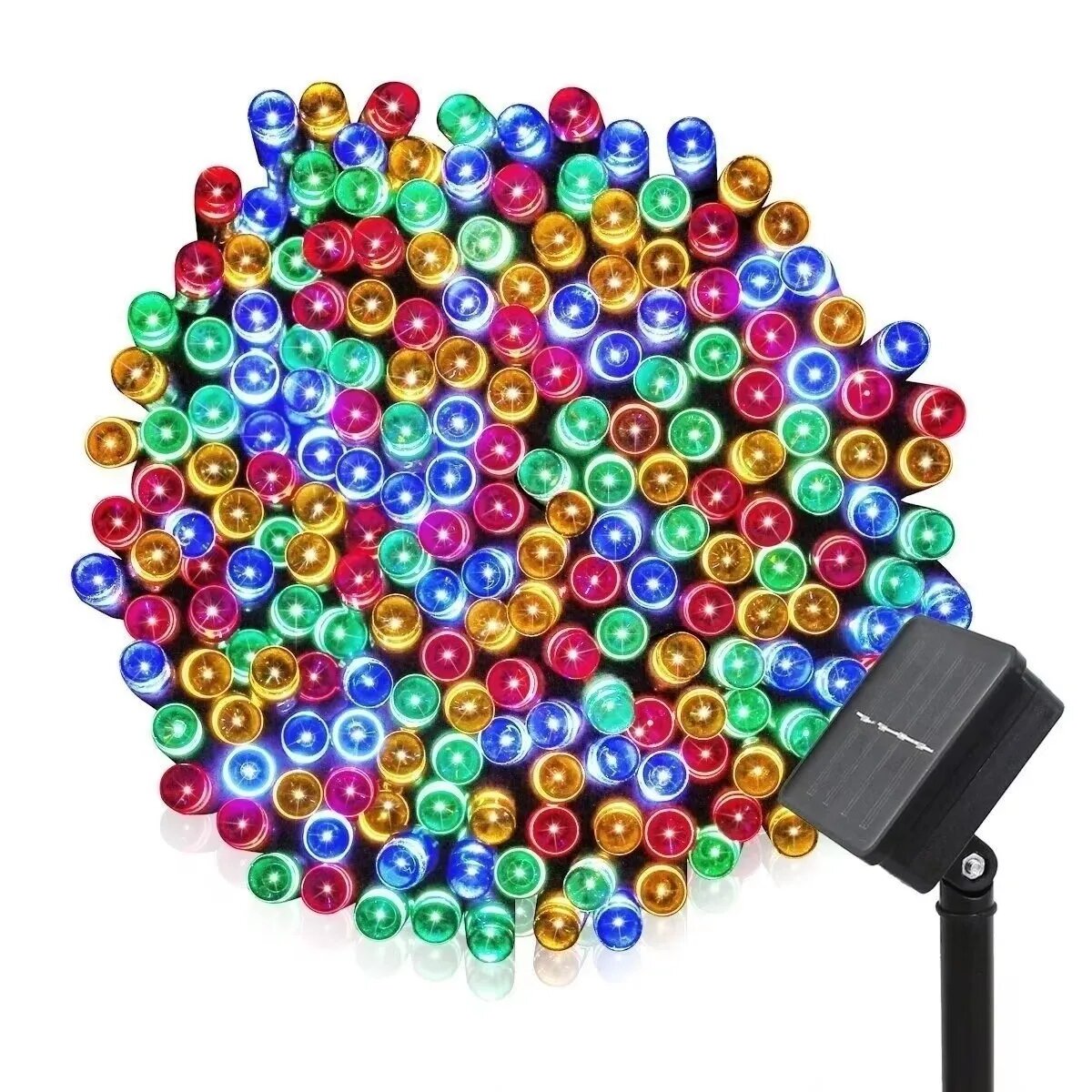 Солнечные гирлянды RGB, 12 м, 100 LED, IP65
