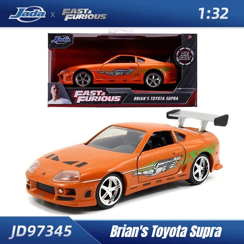 Jada Fast & Furious Brian's Toyota Supra, 1:32, оранжевый
