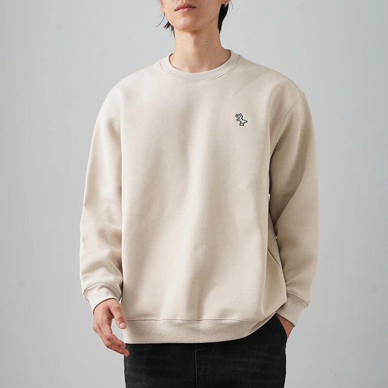 DUKEEN мужской флисовый свитшот XXXL, Бежевый, Apricot
