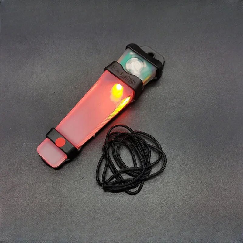 ZAOXI Тактический шлемный фонарь LED Красный, Red black