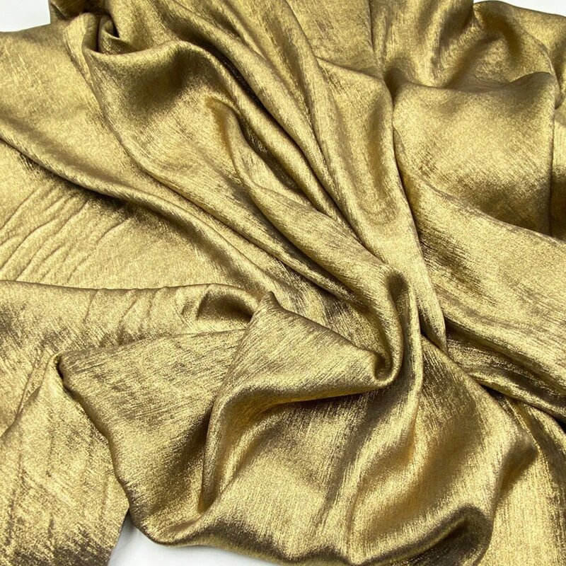 Ткань полиэстер бронзирование, Mustard, 3Yards
