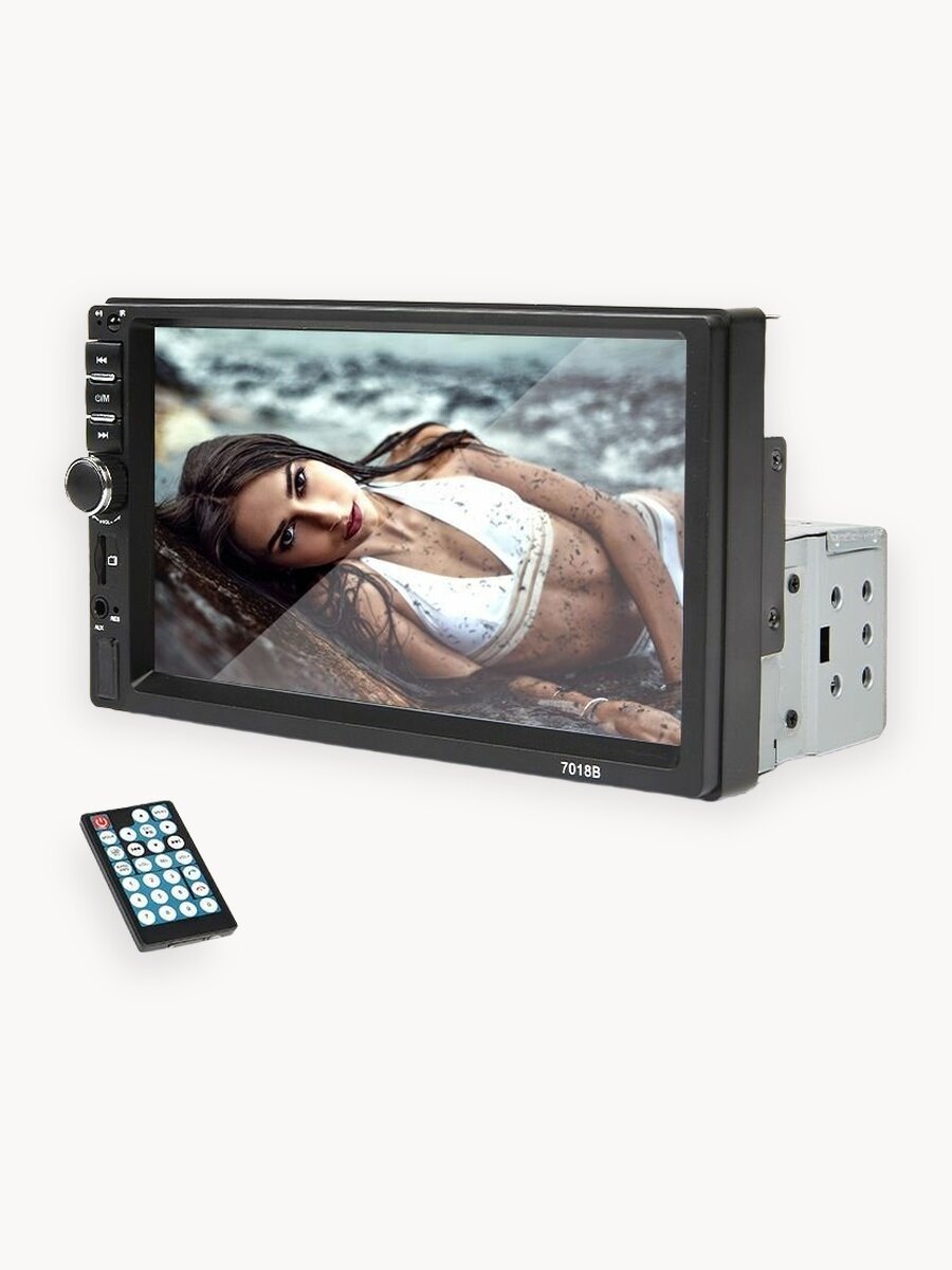 Автомагнитола 1 Din с сенсорным экраном 7" Автомобильный MP5-плеер c пультом