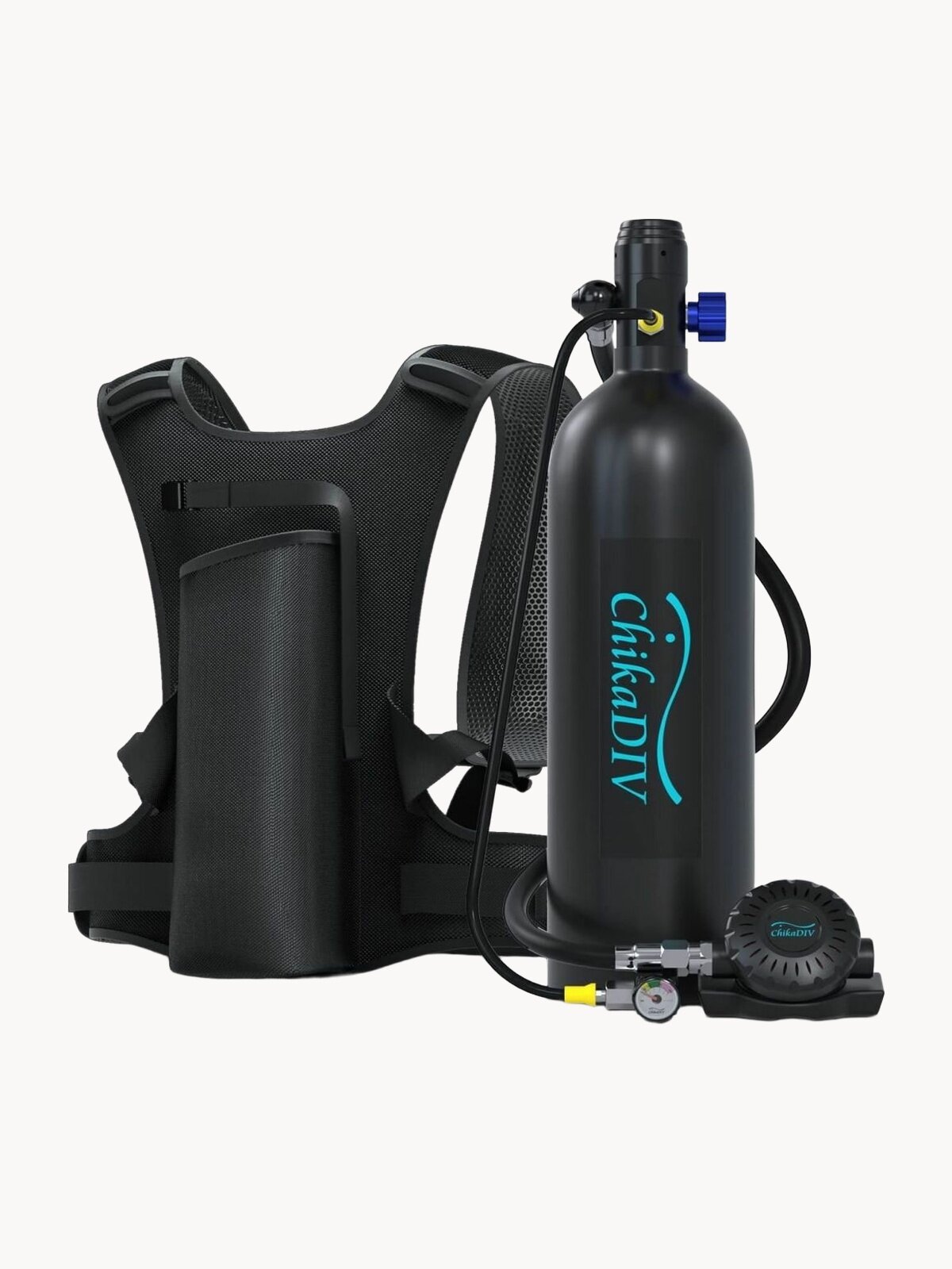Баллон для подводного плавания объемом 2л, портативный баллон для подводного плавания chikadiv C700