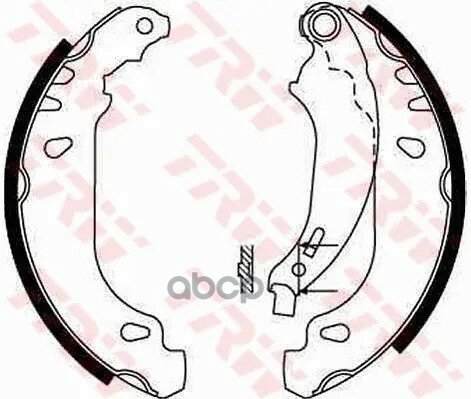 Колодки торм. бар. PEUGEOT 206 1.1-1.6 98- TRW арт. GS8642