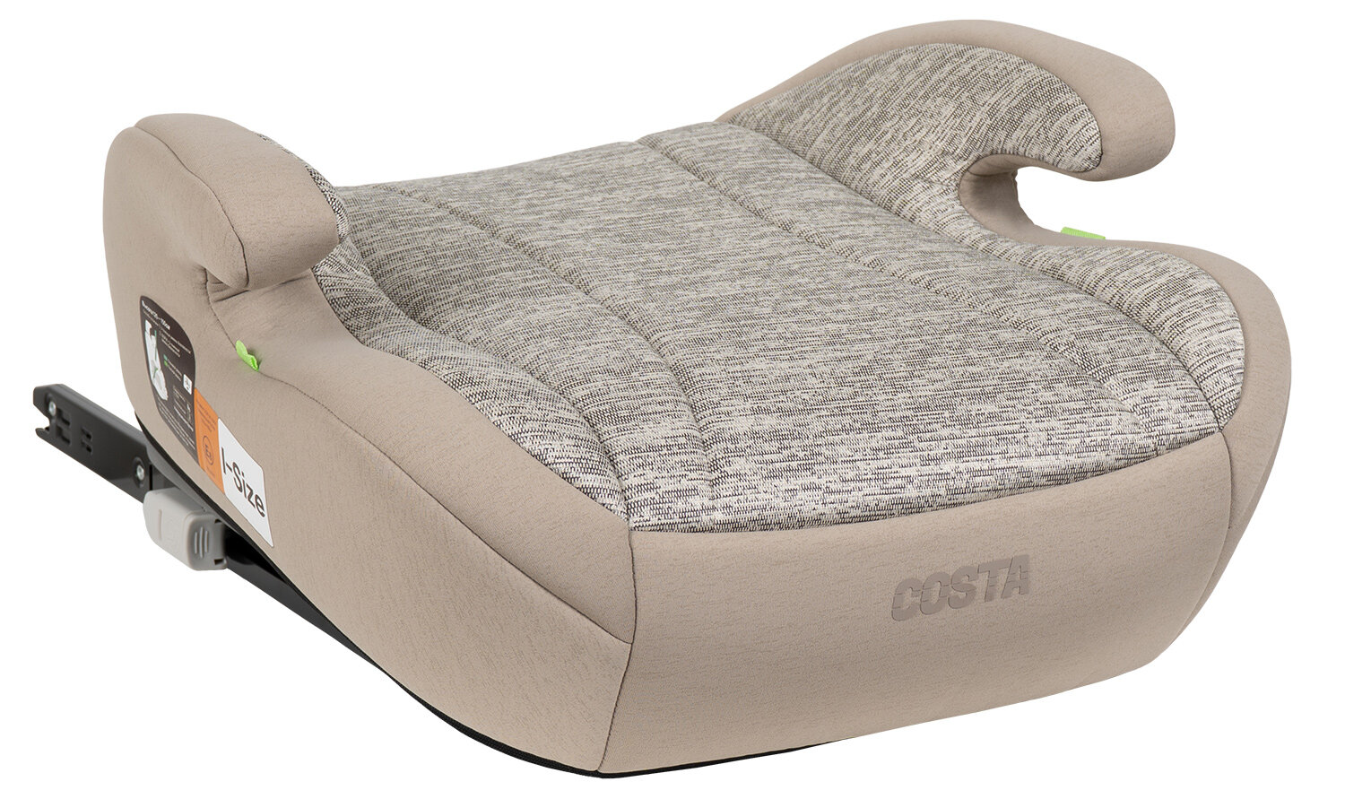 Детское автокресло бустер Costa YB808A, с креплением ISOFIX, для детей от 125 до 150 см, группа 3, от 7 до 12 лет, бежевый