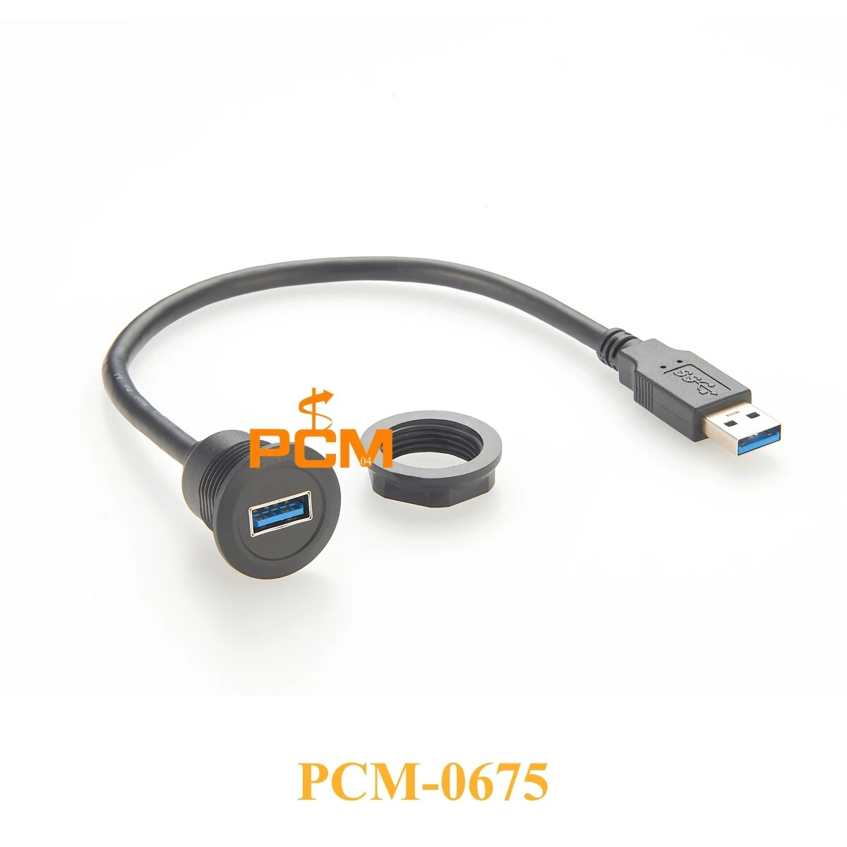 USB 3.0 USB-A удлинительный кабель для зарядки и передачи данных «папа-мама», круглый разъем для скрытого монтажа, для шасси и крепления на перегородке