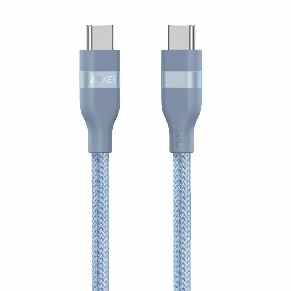 Кабель ANKER USB-C to USB-C 240W 1.8 метра (A82E2) - голубой