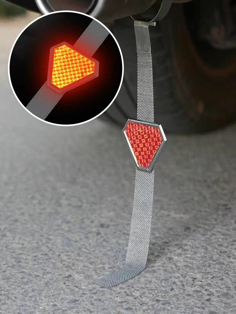 Автомобильный пояс заземления треугольной формы с заземляющим проводом, Антистатическая гибкая лента, металлический электростатический нейтрализатор для автомобиля, грузовика