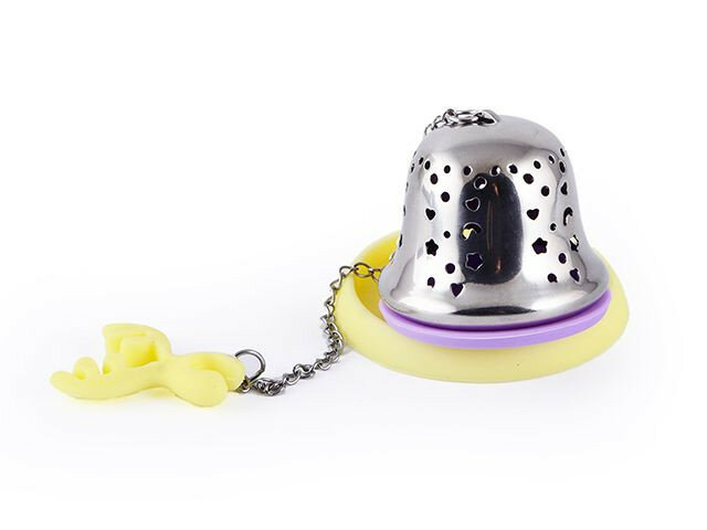 8918 FISSMAN Ситечко для заваривания чая колокольчик (нерж. сталь + силикон)