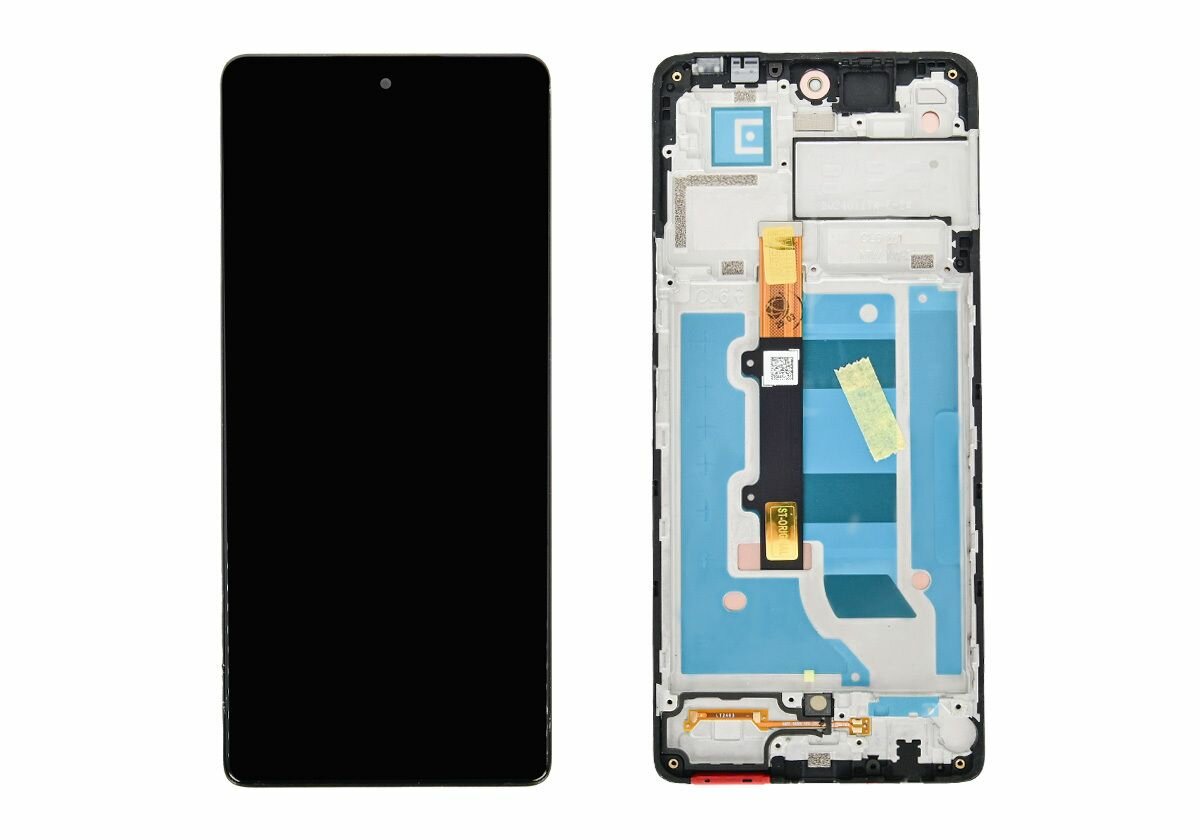Дисплей для Tecno Camon 30 4G (CL6) в рамке (черный) премиум AMOLED