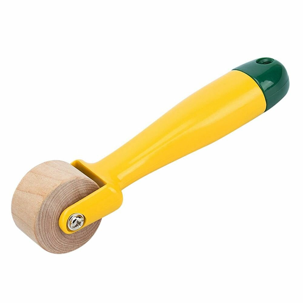 Деревянный ролик для швов и обоев, универсальный прессовочный валик из дерева и пластика, удобный инструмент для оклейки стен, квилтинга и рукоделия, 15 см