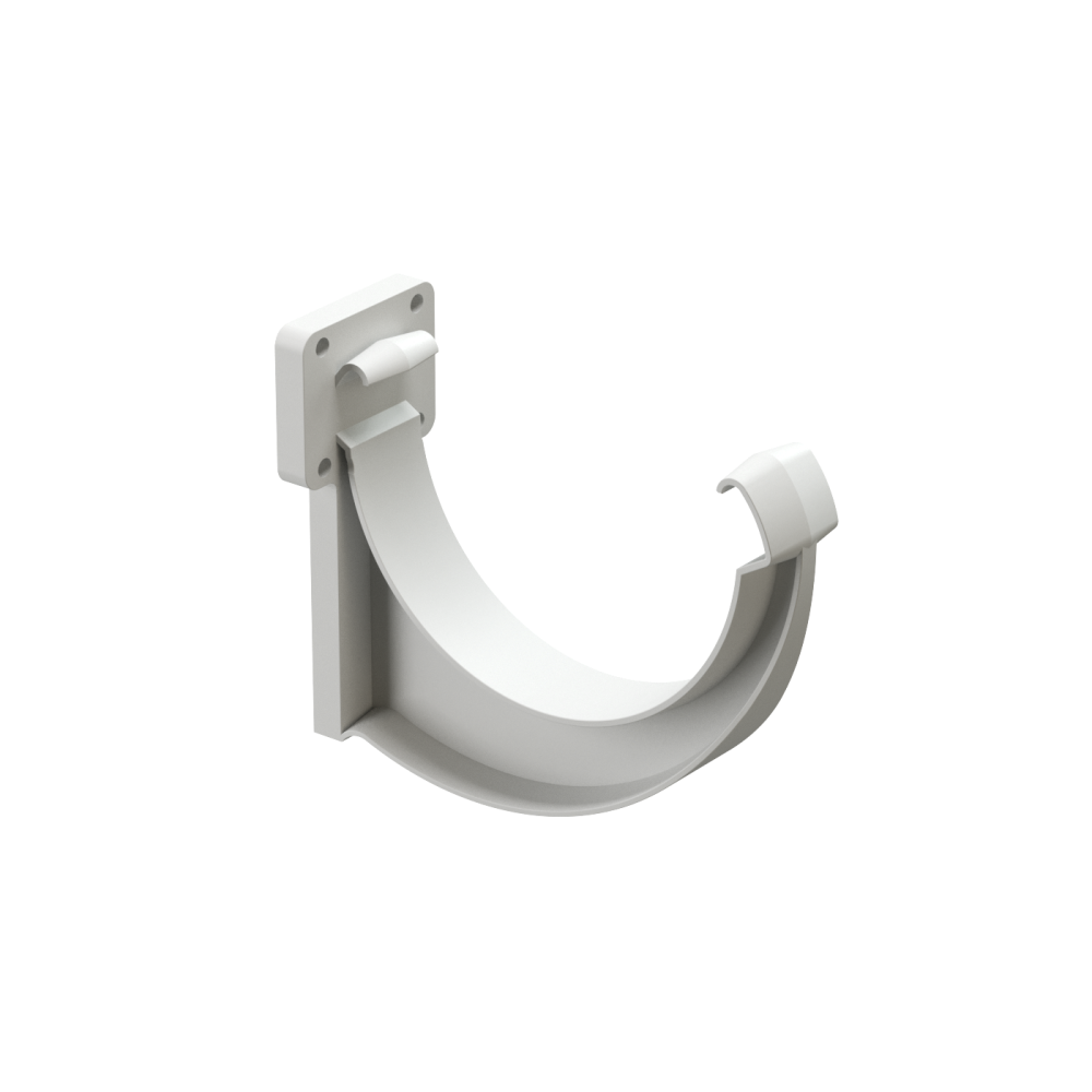 Docke LUX Кронштейн желоба (Пломбир), диаметр трубы 100, толщина 1.9