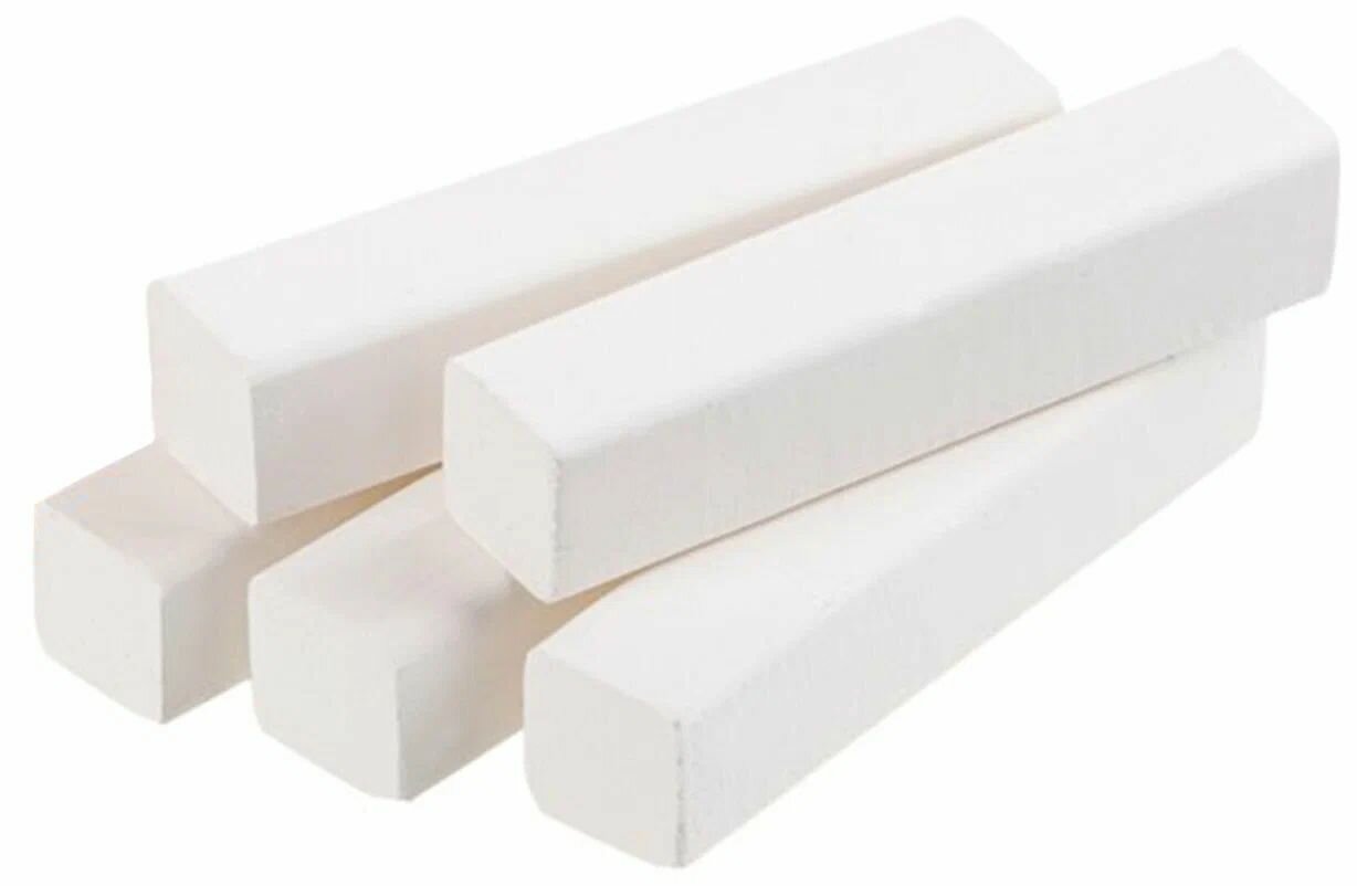 Мел школьный Гамма белые, мягкие, квадратные, 100 шт./уп, 2308193