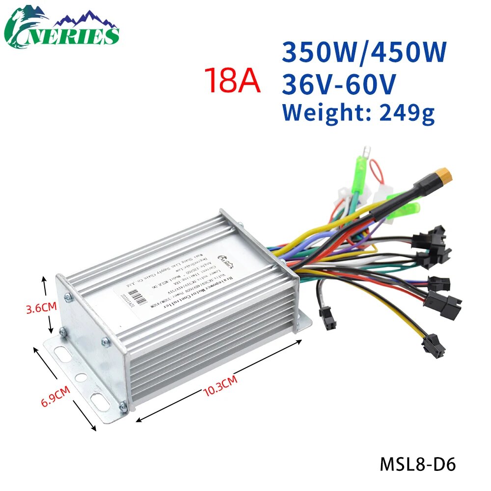Электронный контроллер для велосипеда 36 48 60V 18A