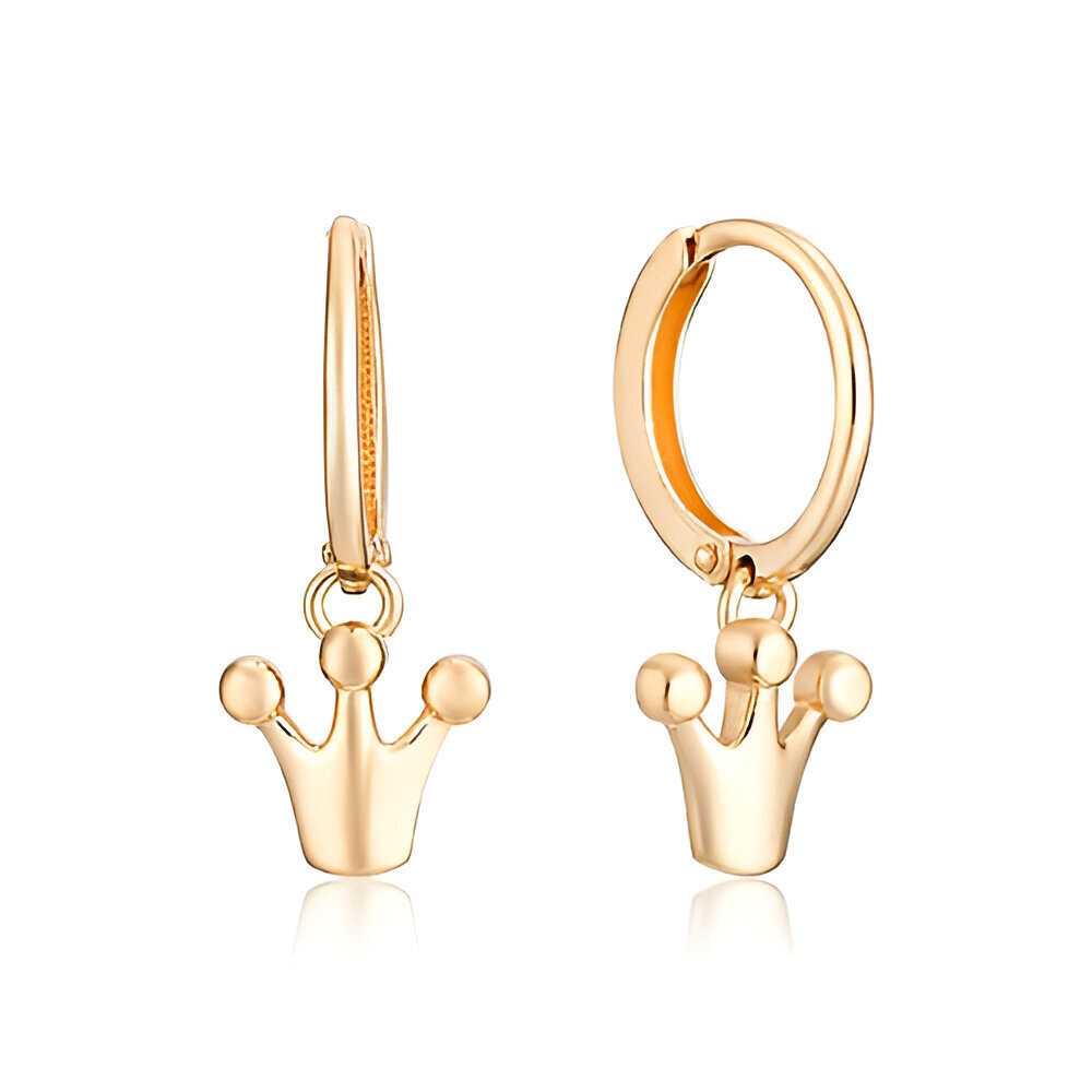 Серьги конго, красное золото, 585 проба