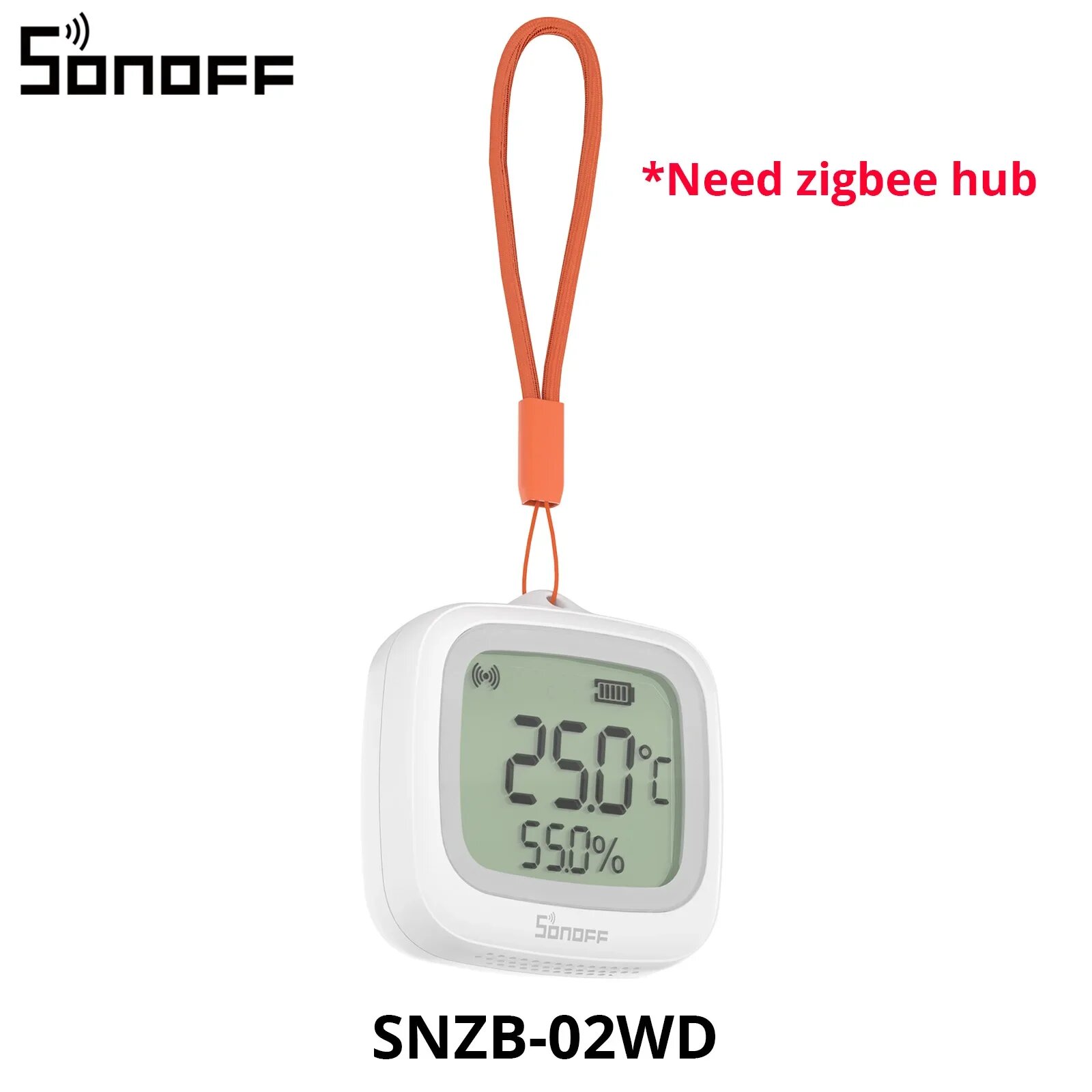 SONOFF SNZB-02WD датчик температуры и влажности