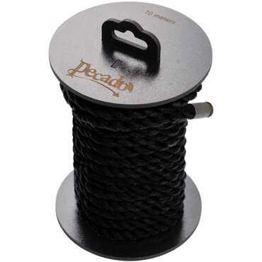 Pecado Веревка для шибари, на катушке 10 м, черная Из натурального хлопка