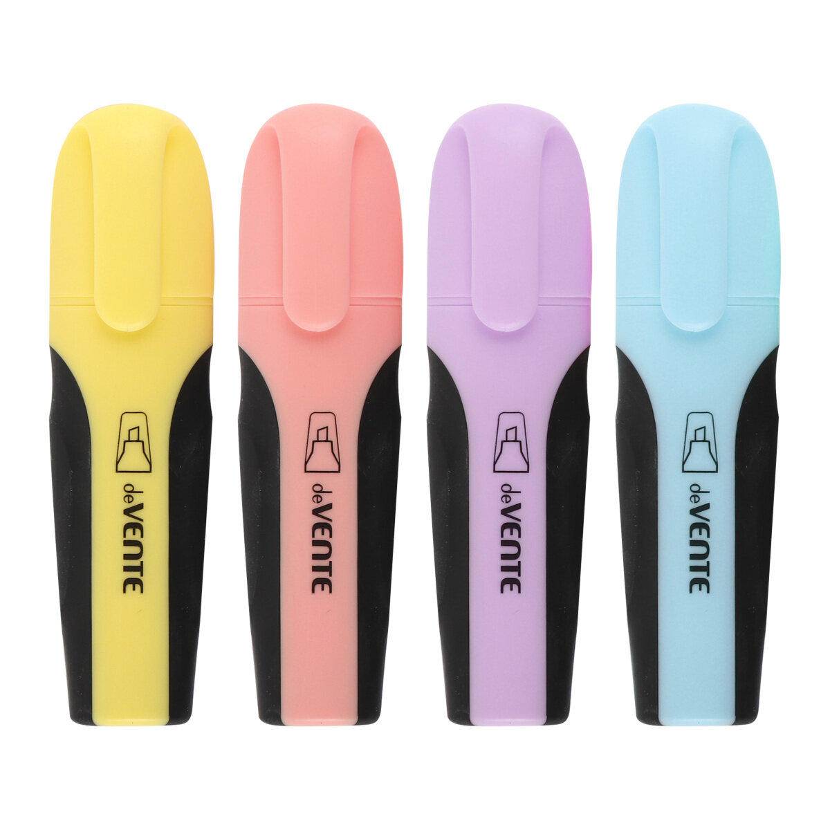 Набор текстовыделителей 4 шт, 1,0-5,0 мм, скошенный, цвет ассорти Pastel deVENTE 5045809