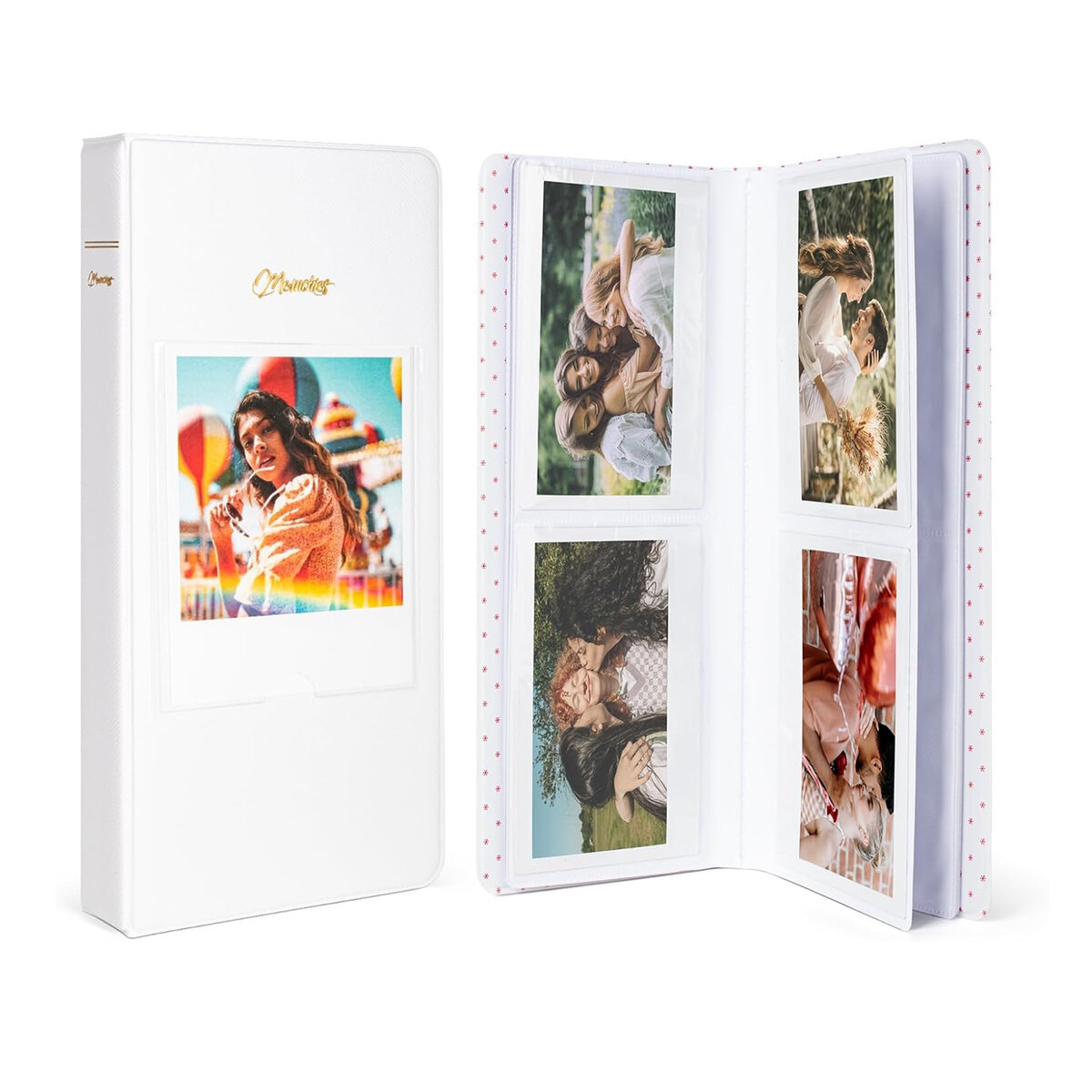 Фотоальбом Instax Wide / Polaroid, с кармашками, 64+1 фото, белый