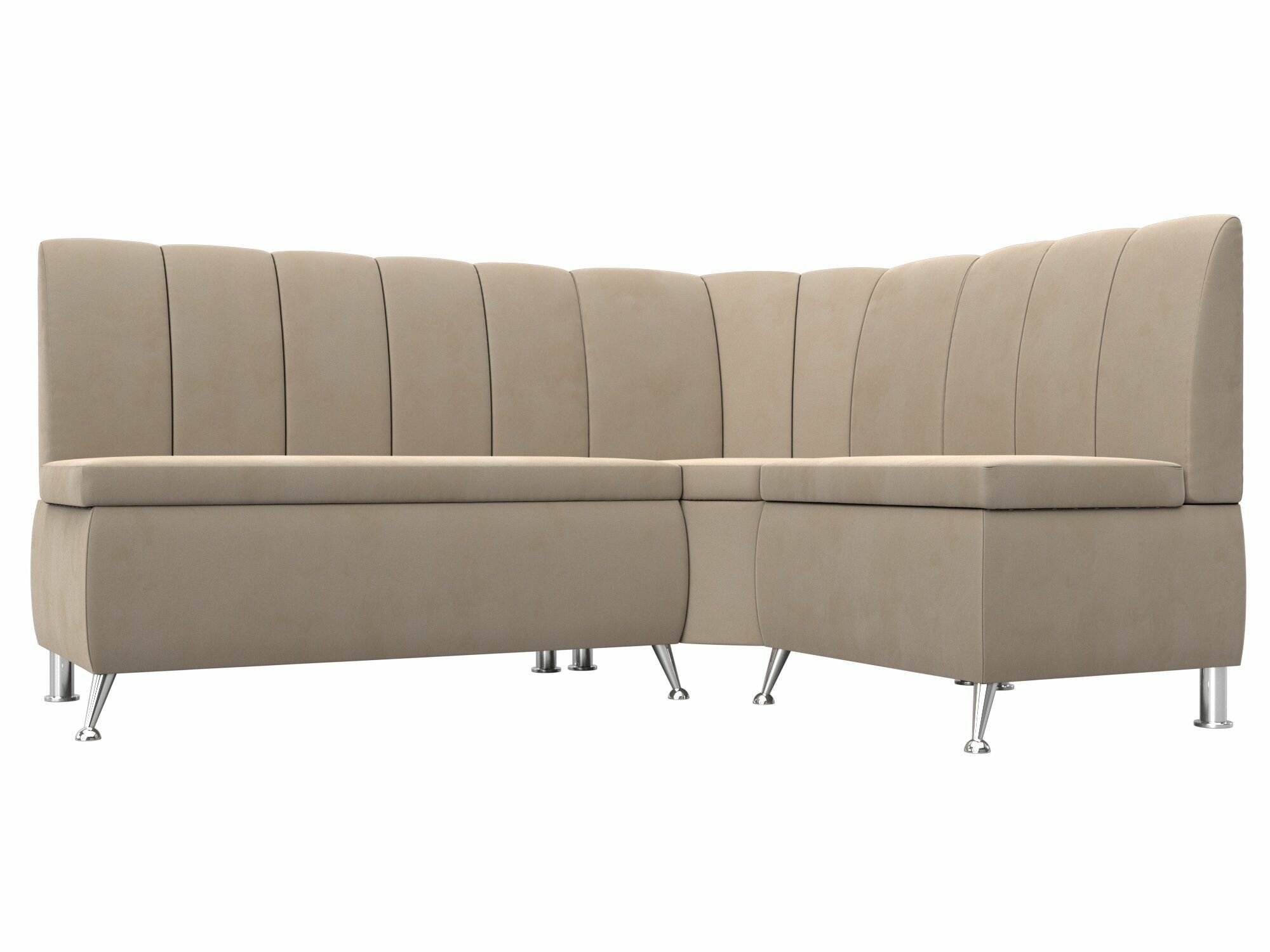 Диван кухонный угловой Кантри правый угол, велюр, Хит Диванов