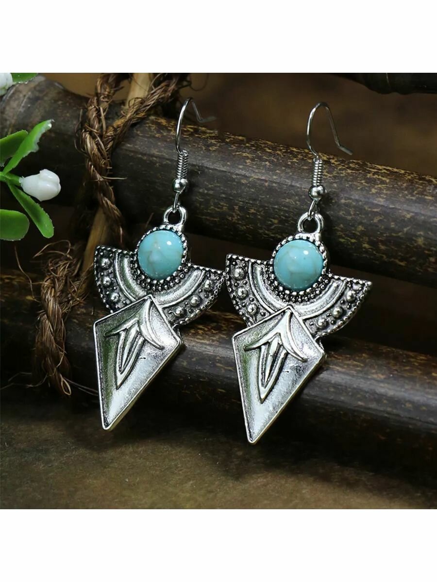 Серьги, искусственный камень