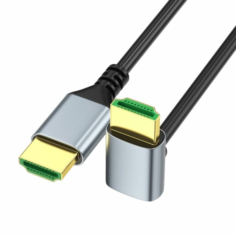 (1 шт.) HDMI кабель 8K, 50 см, прямой - нижний угол