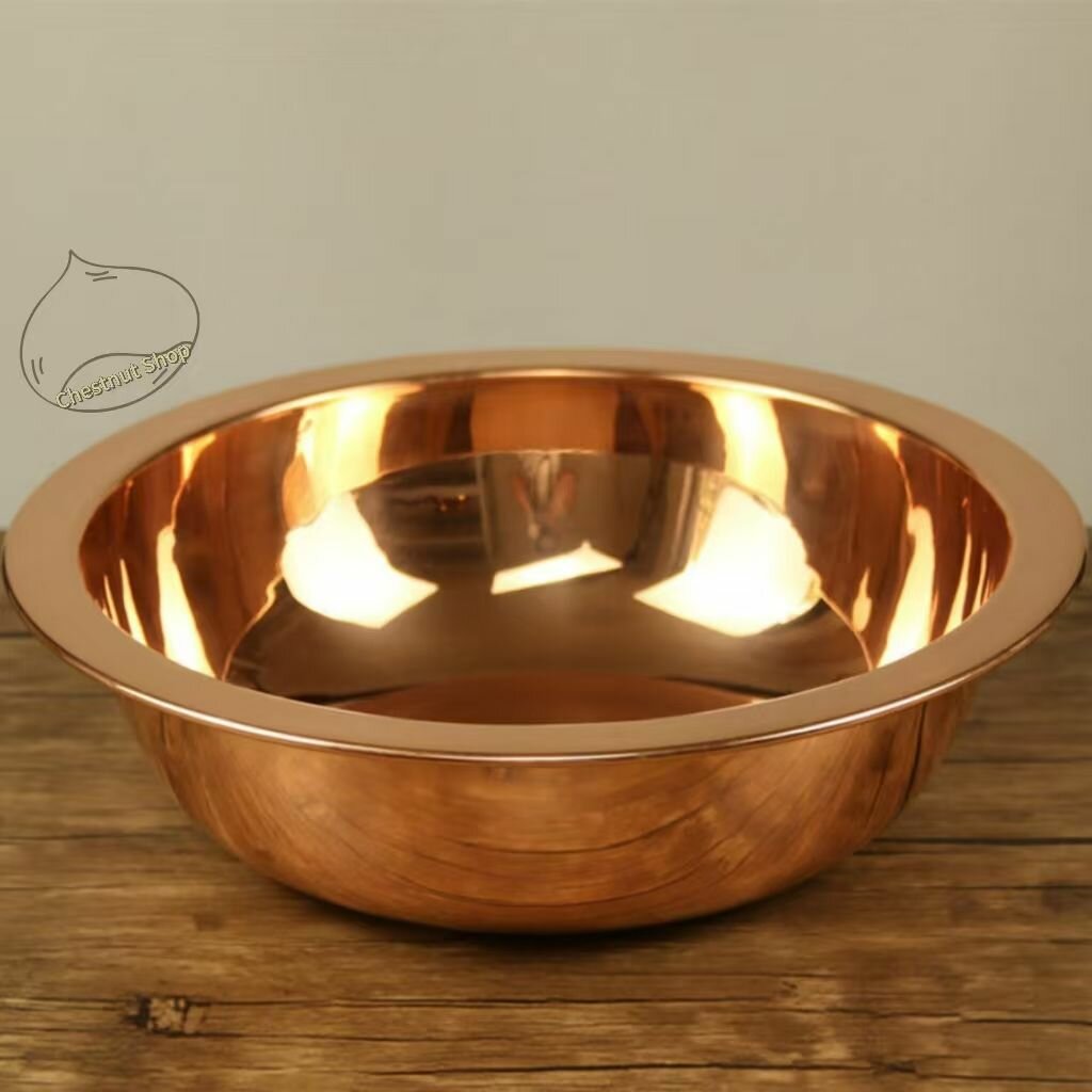 Медная миска для кухни и сервировки стильная и практичная посуда для дома и ресторана