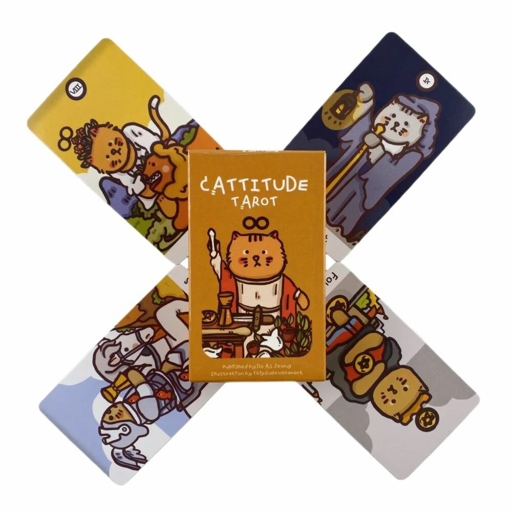 Таро Кошка/Cattitude Tarot, для начинающих, Гадальные карты